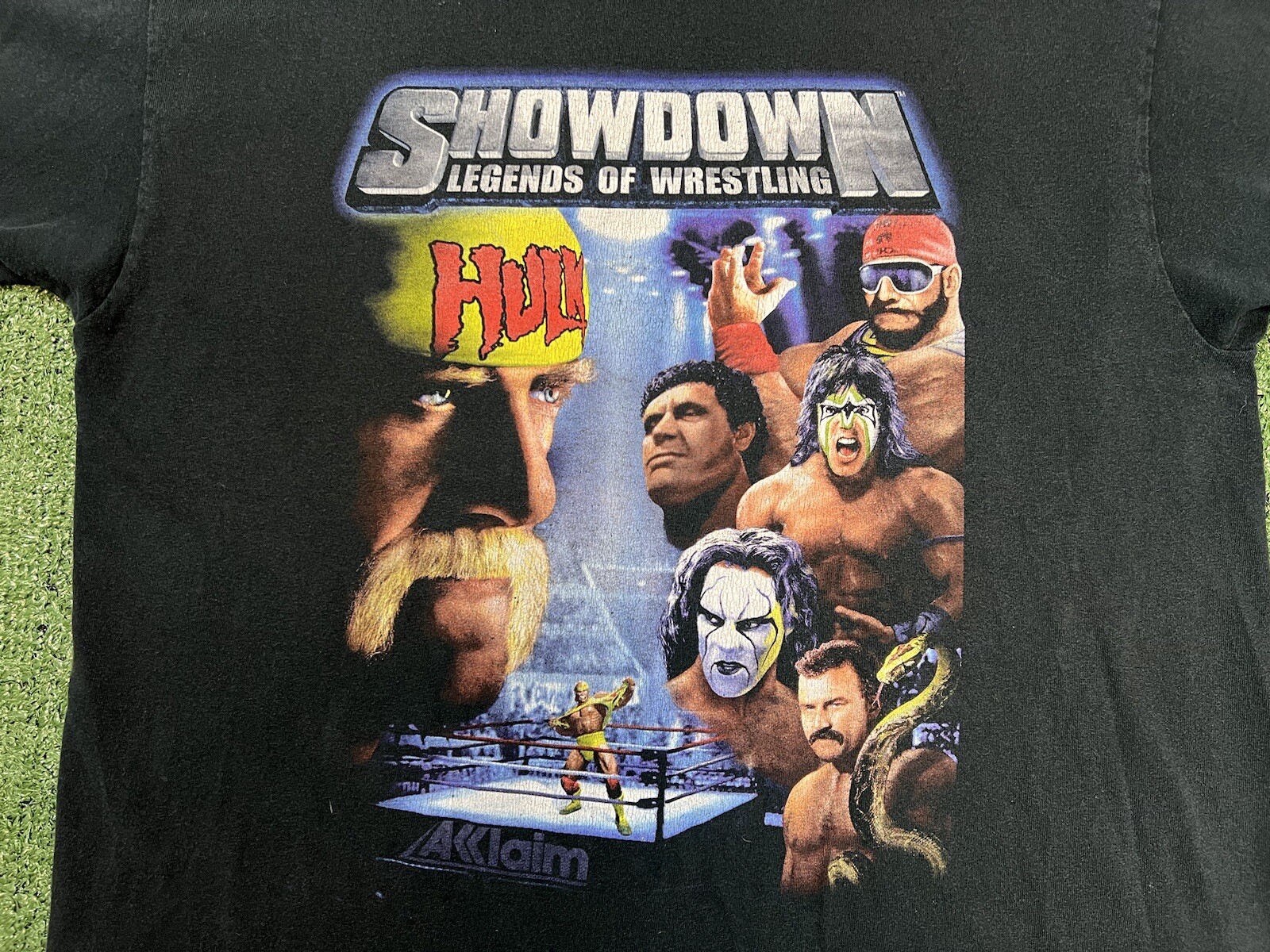 Vintage Showdown Legends Of Wrestling Video Game Tee … - Gem
