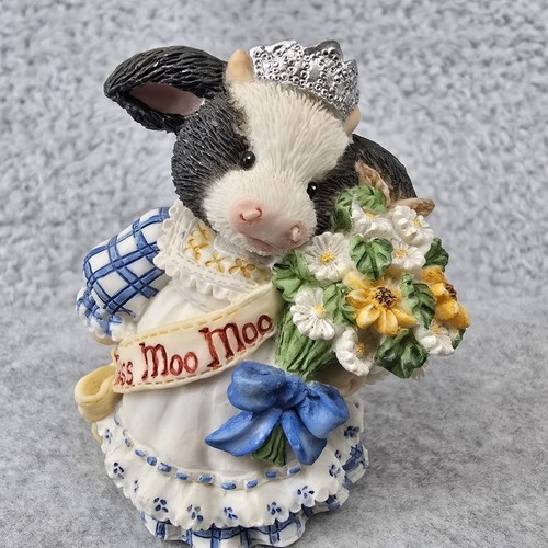 Vintage Marys Moo Moos Bovine Beauty Cow Figure 125652 Enesco Miss Moo ...