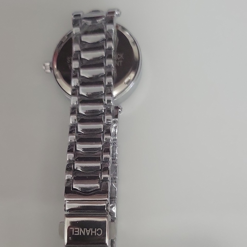 CHANEL Women's Quartz Analog 26mm Silver Metal Bracelet Logo Dial Watch ...