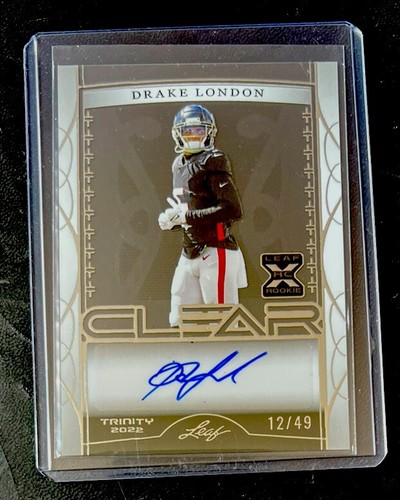 2022 Leaf Trinity Drake London RC Auto Clear Rookie 12/49!!!🔥 | eBay