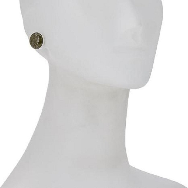 HSN Jay King Forest Night Green Epidote Sterling Silver Button Stud ...