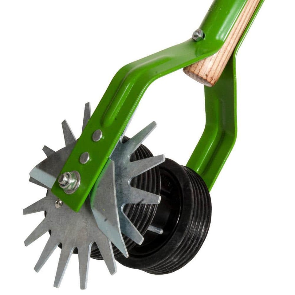 Ames Manual Edger 62.5"H Dual Wheel Rotary Edger Self-Sharpening+Self ...