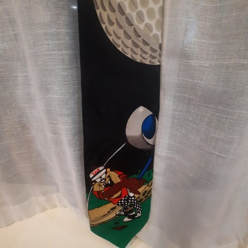 Tasmanian Devil Golfing Necktie Looney Tunes Mania 1996 | eBay