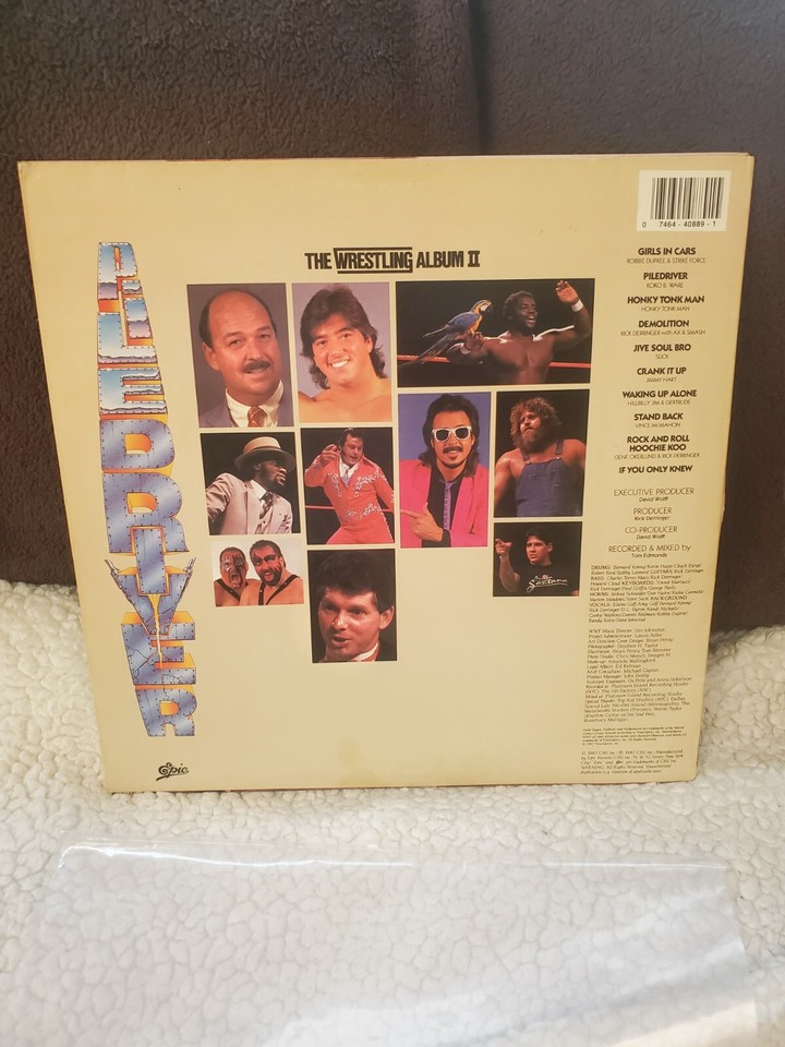 WWF 1987 Vintage PILEDRIVER The Wrestling Album 2 Vinyl Record. GREAT ...