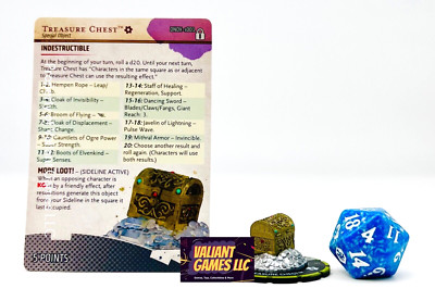 Heroclix Iconix Treasure Chest DNDX-s001 w/ Card & D20 (Various Colors ...