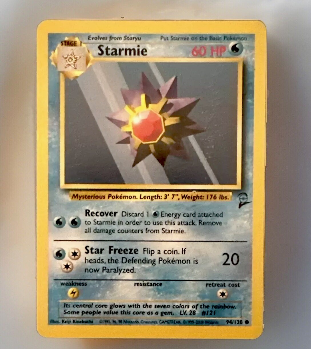 Pokémon TCG Starmie Base Set 2 94/130 Regular Unlimited Common | eBay