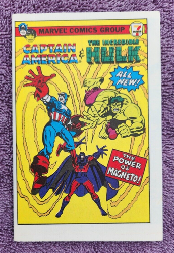 Captain America Incredible Hulk 7-11 1981 SEVEN ELEVEN MINI COMIC ...