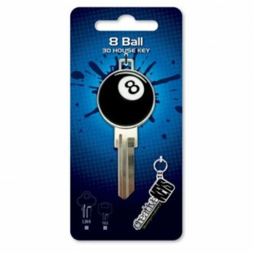 8 Ball 3D House Key Blank - TE2 Keyway - Billiards - Snooker - Pool ...