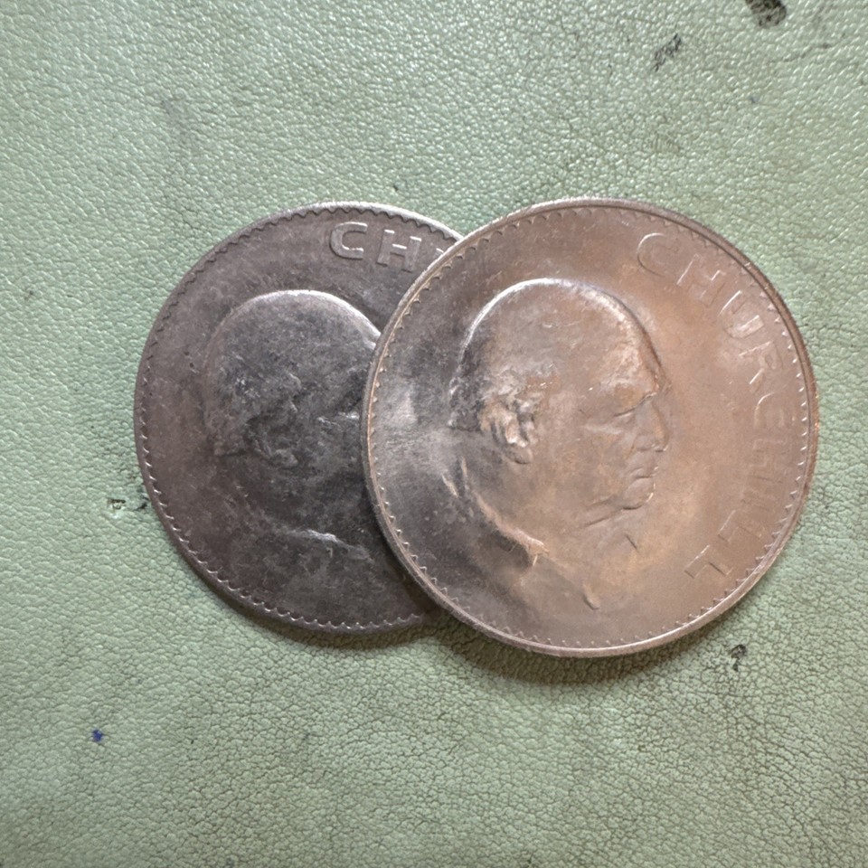 1965 United Kingdom 1 Crown Coins , honoring Winston Churchill - 1 Coin ...