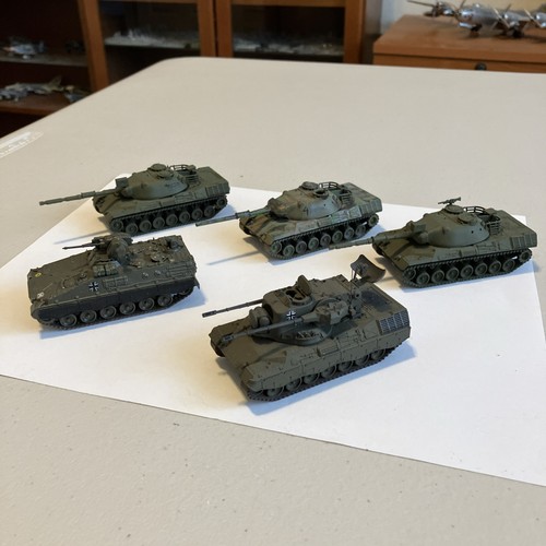 Roco Minitanks 1/87 German 3x Leopard 1A2, Marder IFV, Gepard SPAA ...