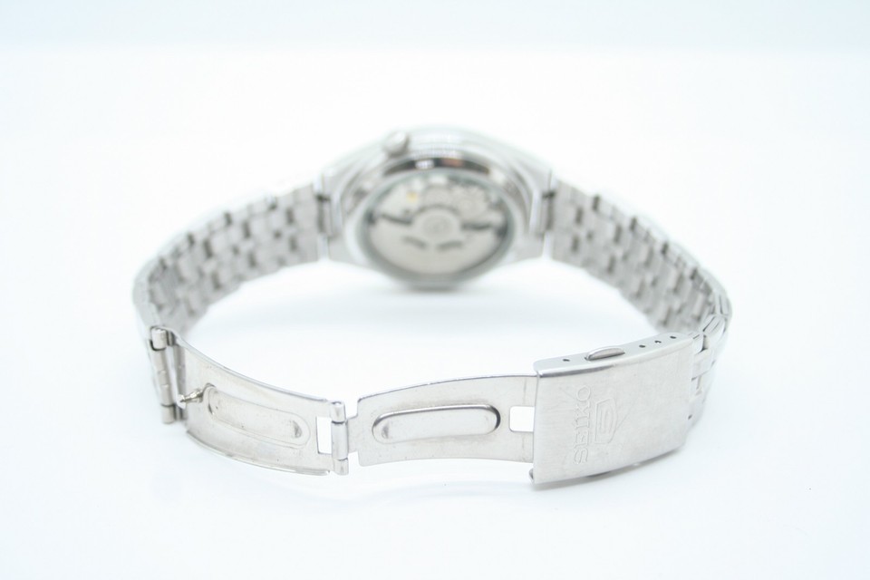 [Near MINT] SEIKO 5 Automatic 7S26-01T0 Day/Date White Dial 21J Men's ...