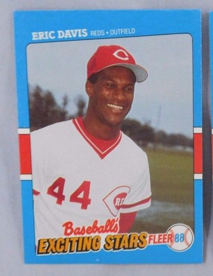 1988 Fleer Exciting Stars Eric Davis Reds Baseball Card | eBay