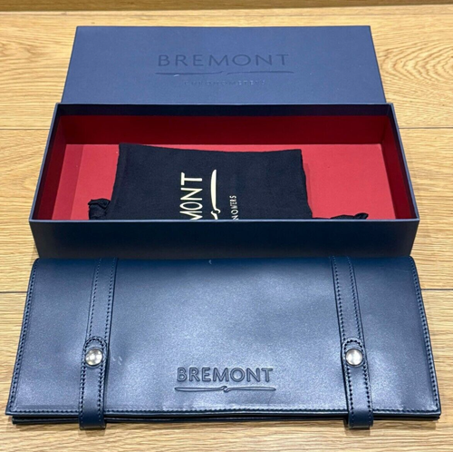 Genuine Original Bremont Watch Blue Leather Travel Case Pouch Briddle ...