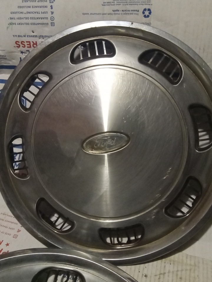 Genuine 1986 to 1990 Ford Taurus Tempo 14 inch hubcaps wheel covers OEM ...