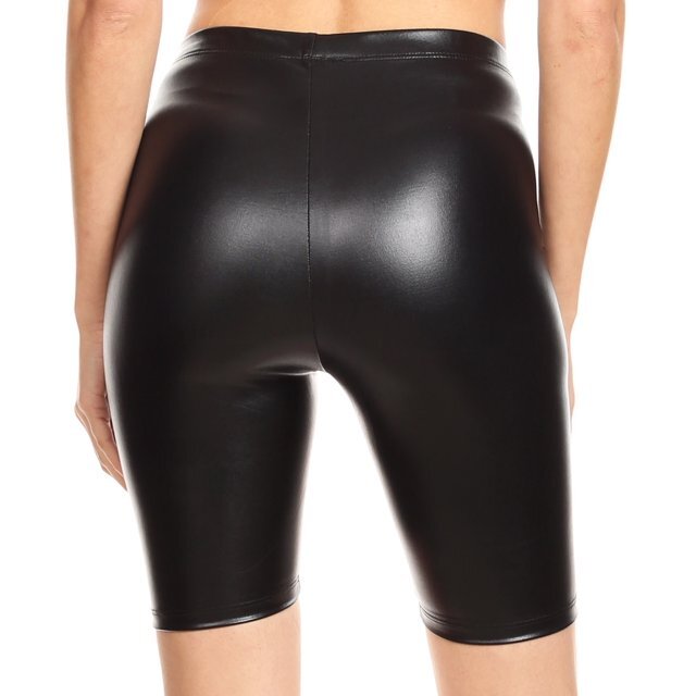 Ladies and Childrens Shiny Metallic Cycling Shorts Biker & performance ...