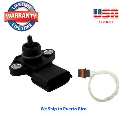 Turbo Boost Pressure Sensor + CONNECTOR for Hyundai Sonata Santa Fe Kia ...