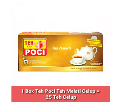 TEH CAP POCI Black Tea 1 Box @25 Sachets | eBay UK