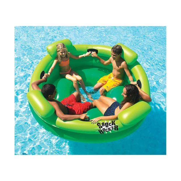 Huge Inflatable Floating Island 7 Person Oasis Lounge Pool Lake Party ...