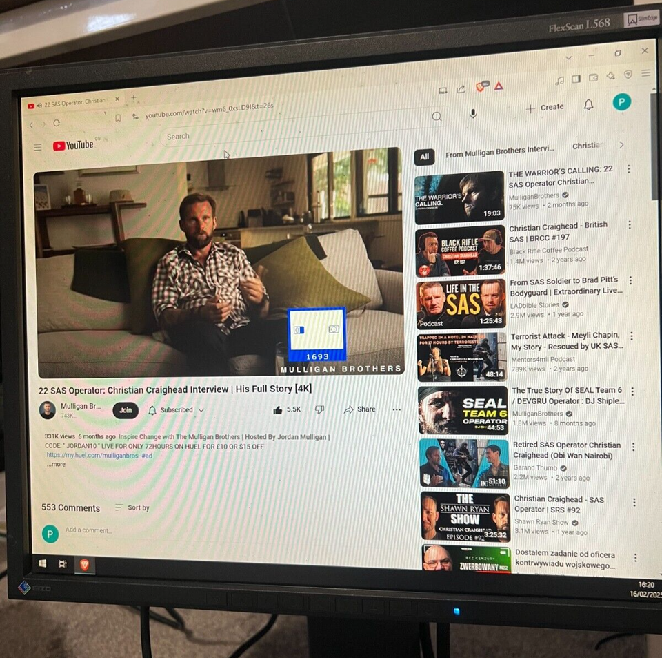 EIZO FLEXSCAN L568 17" LCD MONITOR 0FTD0701 1280x1024 DVI VGA USB PIVOT BLACK | eBay UK