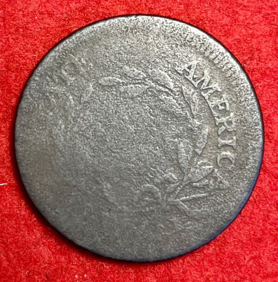 1798 1C S-155 Draped Bust Large Cent Reverse of 1796 US Copper Penny ...