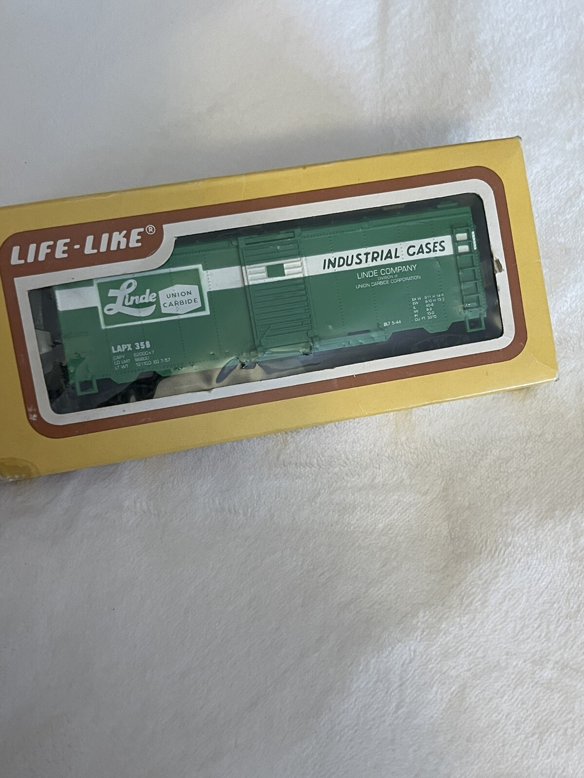 Boxed HO Scale Life-Like Linde Union Carbide Industrial Gases Doors Open 8475 | eBay