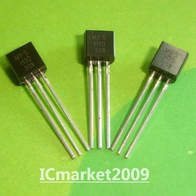 100 PCS MPSH10 TO-92 VHF/UHF Transistors NPN Silicon | eBay