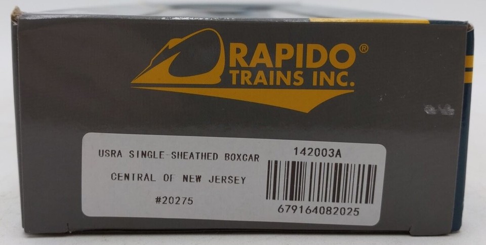 Rapido Trains 142003A HO Scale CNJ USRA Single Sheathed Boxcar #20275 ...