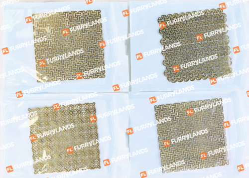 0.6mm Titanium Craniofacial Mesh Plates 100x100mm 4 Pcs with Cross ...