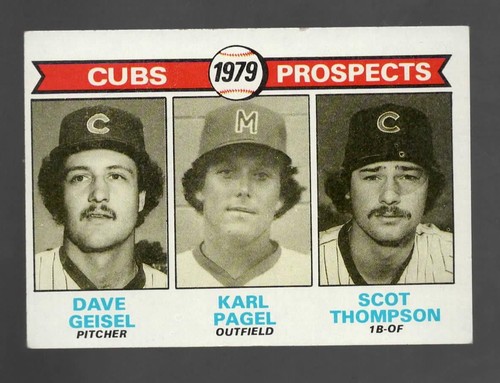 1979 Topps Cubs Prospects (Dave Geisel / Karl Pagel / Scot Thompson ...