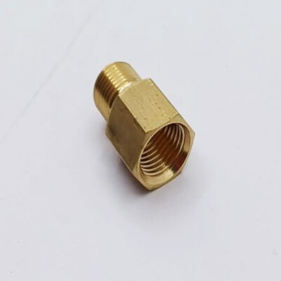 M12x1 Male to 1/2" UNF Female Reducer Oil Pressure Gauge Adapter Brass ...