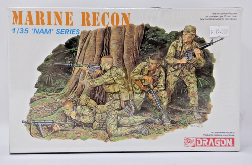 Dragon 3313, 1:35 scale, ‘NAM’ Series, Marine Recon, Sealed, 4 Figures ...