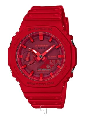 G-SHOCK GA-2100 SERIES RED DIAL ANALOG-DIGITAL WATCH GA2100-4A | eBay