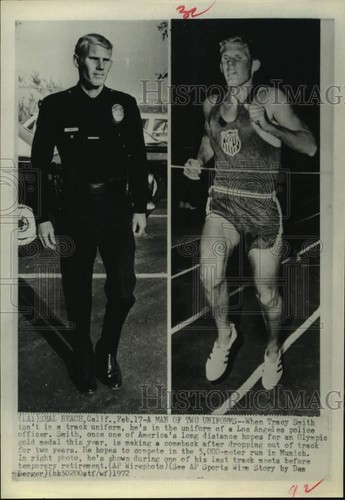 1972 Press Photo Tracy Smith, Olympic track runner-turned-police ...