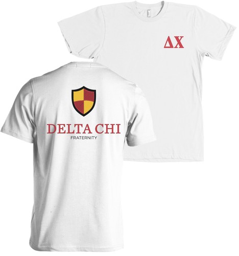 Delta Chi Fraternity Crest Bella + Canvas DX T Shirt NEW | eBay