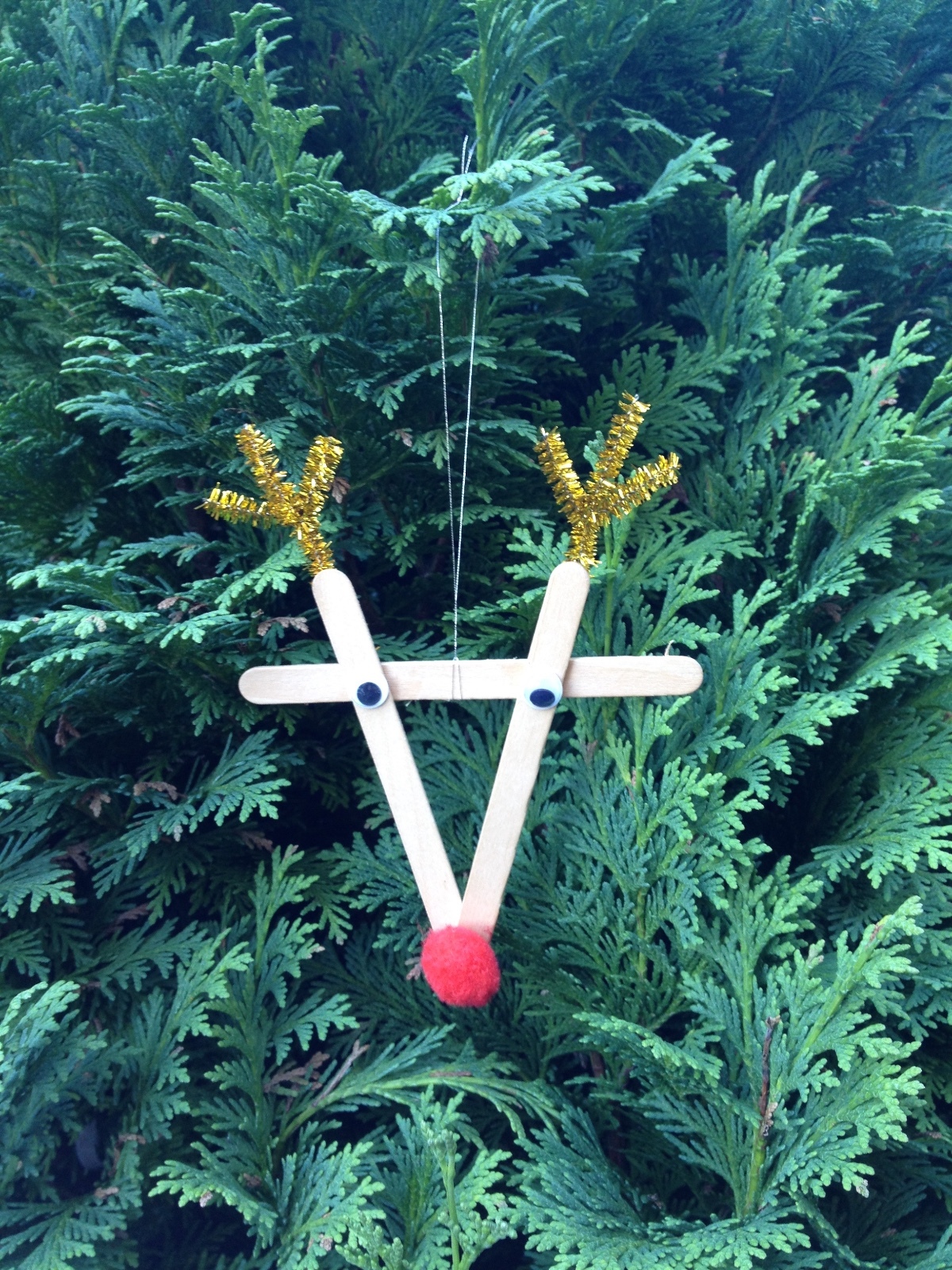 Hand made lollipop stick Rudolph Christmas decoration | eBay UK