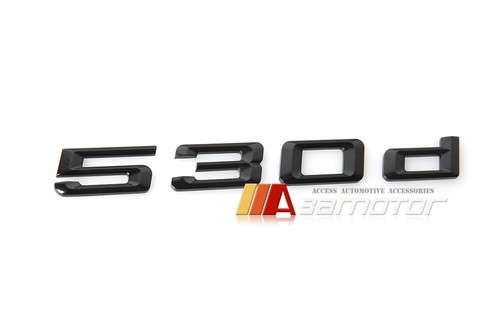 530d Gloss Black Trunk Rear Emblem Badge Letter fit for BMW E39 E60 F10 ...