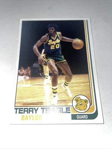 1982-83 Topps NCAA Basketball Terry Teagle Baylor Bear Custom Card A ...