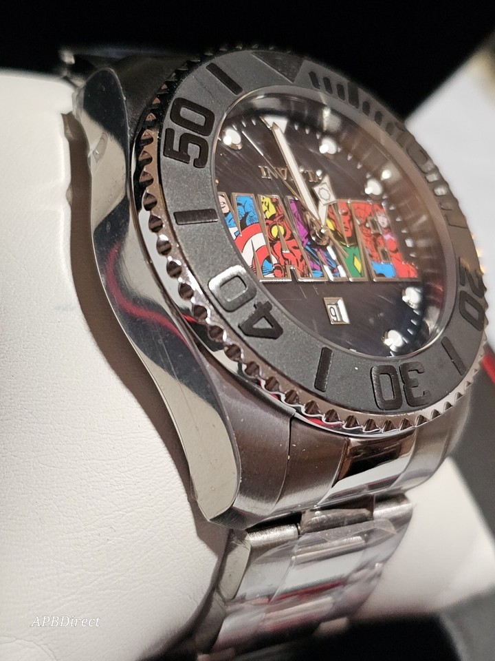 Invicta - Marvel #68 Logo - 50mm Limited Edition Flame-Fusion mens ...