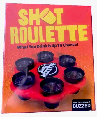 NEW! SHOT ROULETTE Drinking Adult Party Guessing Game 21+ BUZZED NIB | eBay