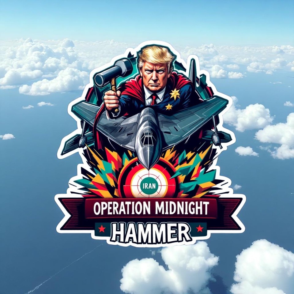 Operation Midnight Hammer Sticker Bunker Buster Decal Trump Iran ...