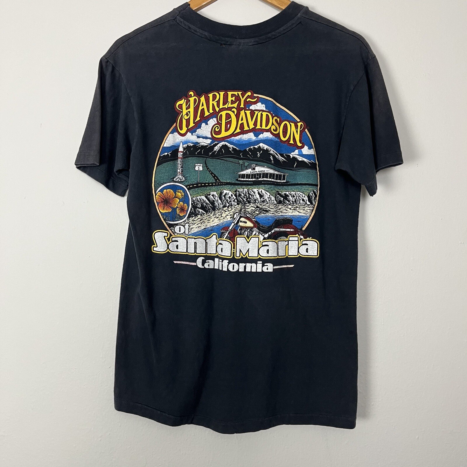 Vintage 1989 Hawg Wild Harley Davidson T Shirt - Gem