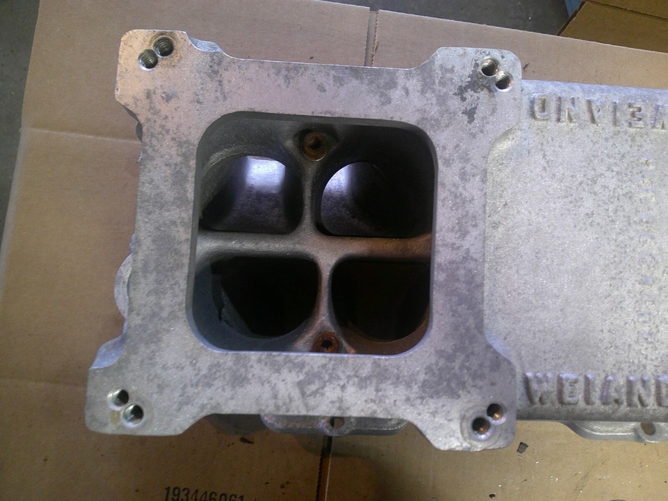 BBC Weiand tunnel ram intake hot rod gasser classic car holley rat rod ...