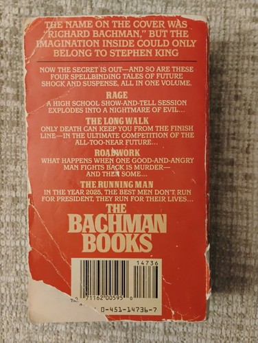 The Bachman Books Stephen King - Paperback Rage Signet 1st Print | eBay
