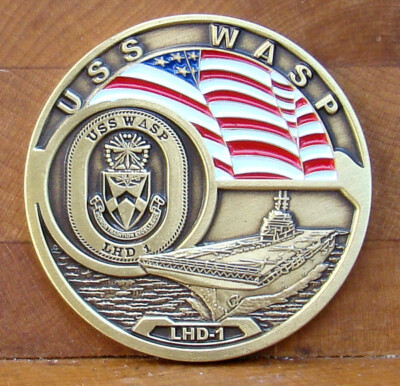 USS Wasp (LHD-1) Challenge Coin 1 1/2" | eBay