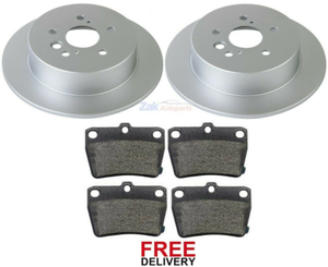 FOR TOYOTA RAV4 RAV 4 MK2 (2000-2006) 1.8 2.0 D4D REAR BRAKE DISCS ...