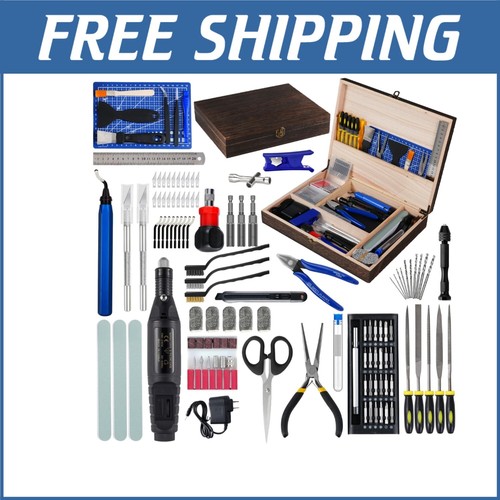 Premium 124-Piece 3D Printing Tool Kit with Wooden Toolbox for Total ...