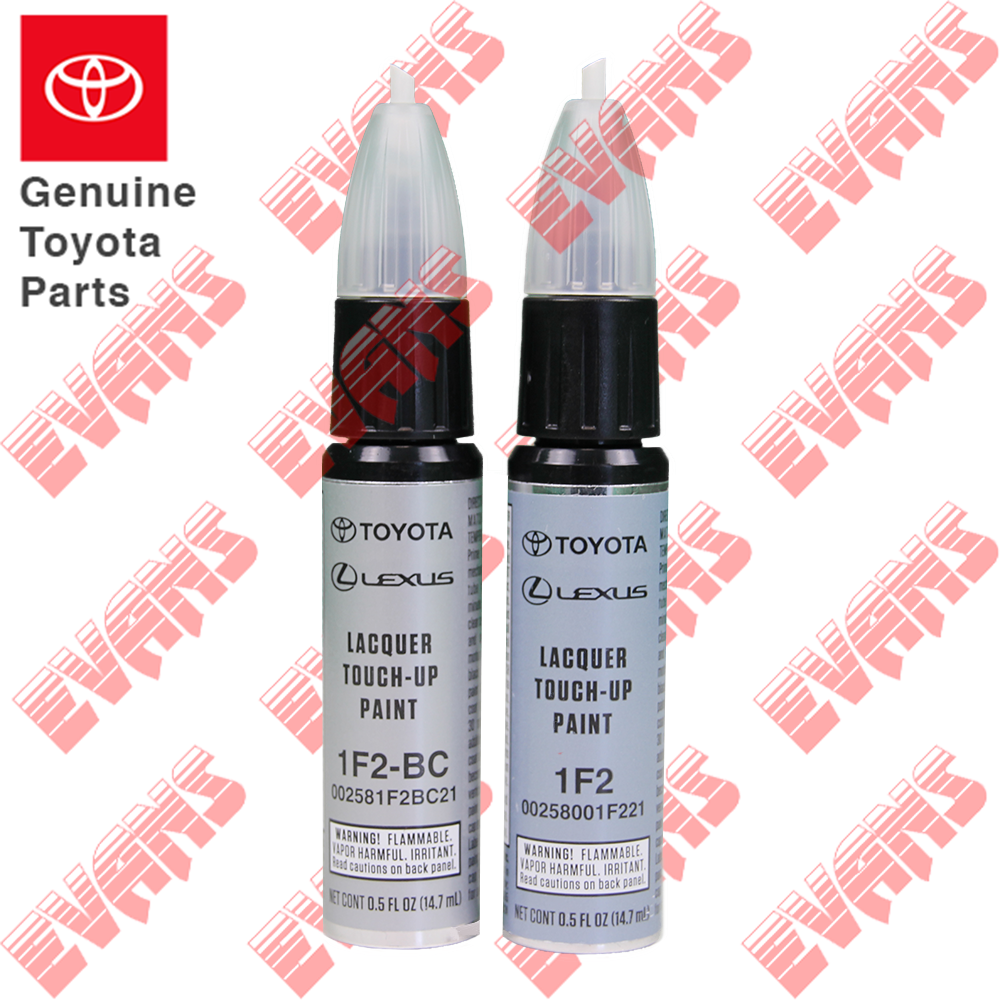 Genuine Toyota Mercury Metallic Topcoat & Basecoat Touch-up Paint 1F2 ...