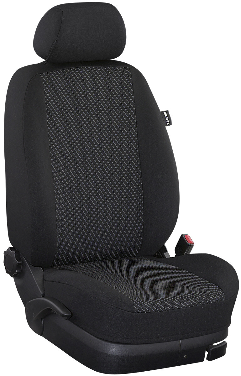 Renault Trafic Tour Maß Sitzbezug Einzelsitz hinten: Karo/grau/schwarz ...