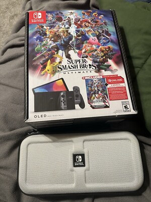 Ultimate Nintendo Switch Smash Bros Edition Oled With Case | eBay