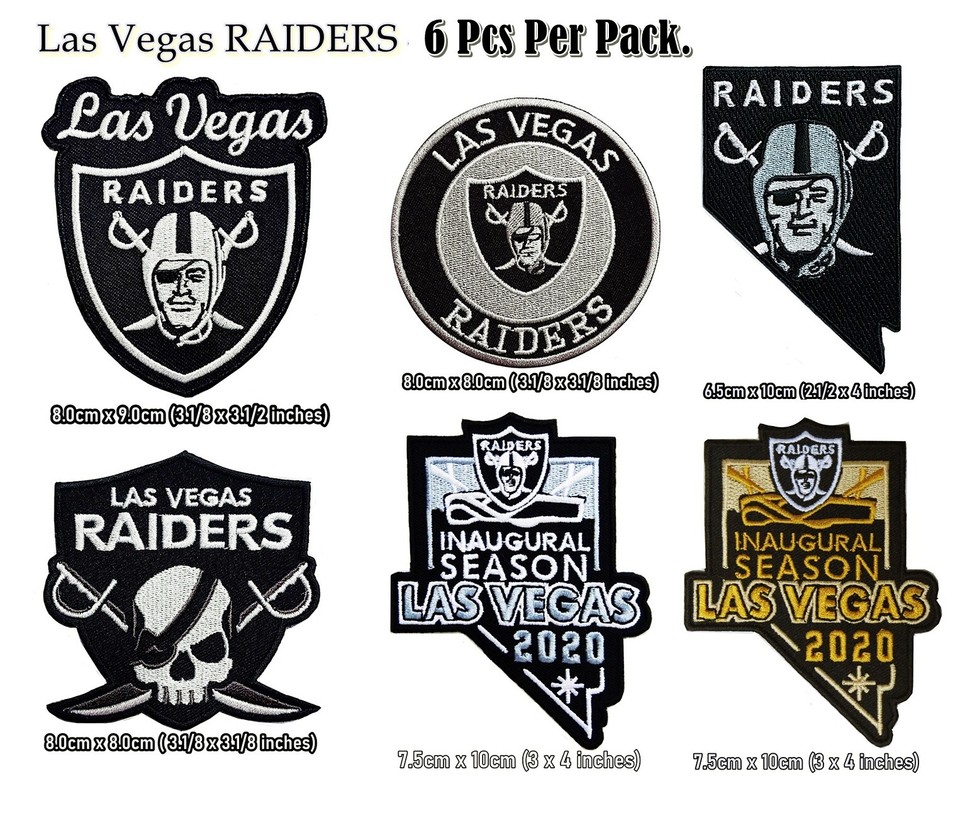 Oakland Raiders NFL Football Patches Embroidery iron,sew(From Thai by ...